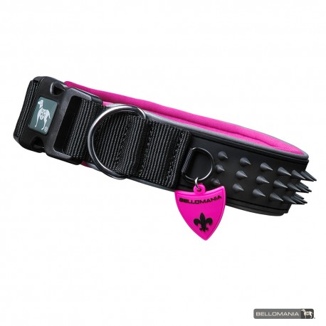Collare Cane in Neoprene Riflettente per Cane Audrey Spike BELLOMANIA.